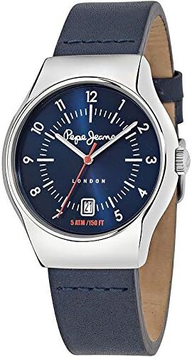 Pepe Jeans Herren Uhrenbeweger Collection Joey Leder blau 01A3060i ...