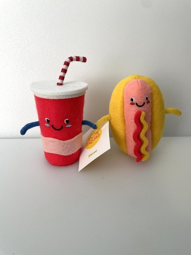 Target Sun Squad Summer Felt Duo Fountain Soda and Hot Dog Decor 2024 ...