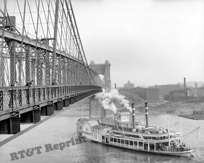 Steamship Side Wheeler Cincinnati- Cincinnati Ohio Year 1906 8x10 Photo ...