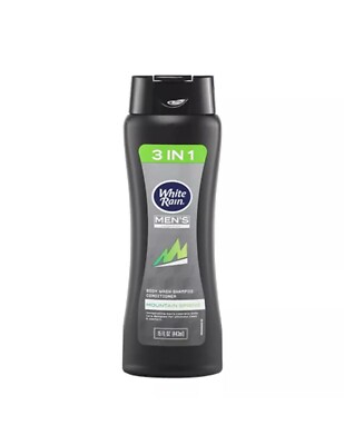White Rain Men 3-In-1 Mountain Spring Shampoo Conditioner Wash 15 oz | eBay