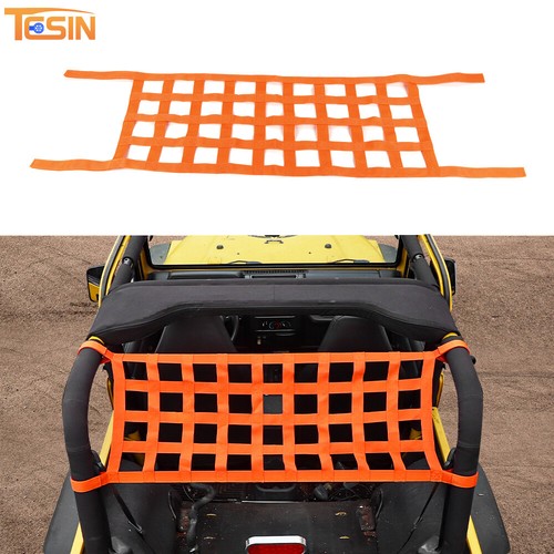 Mesh Cargo Net Roof Top Netting Hammock for 1997+ Jeep Wrangler JK JL ...