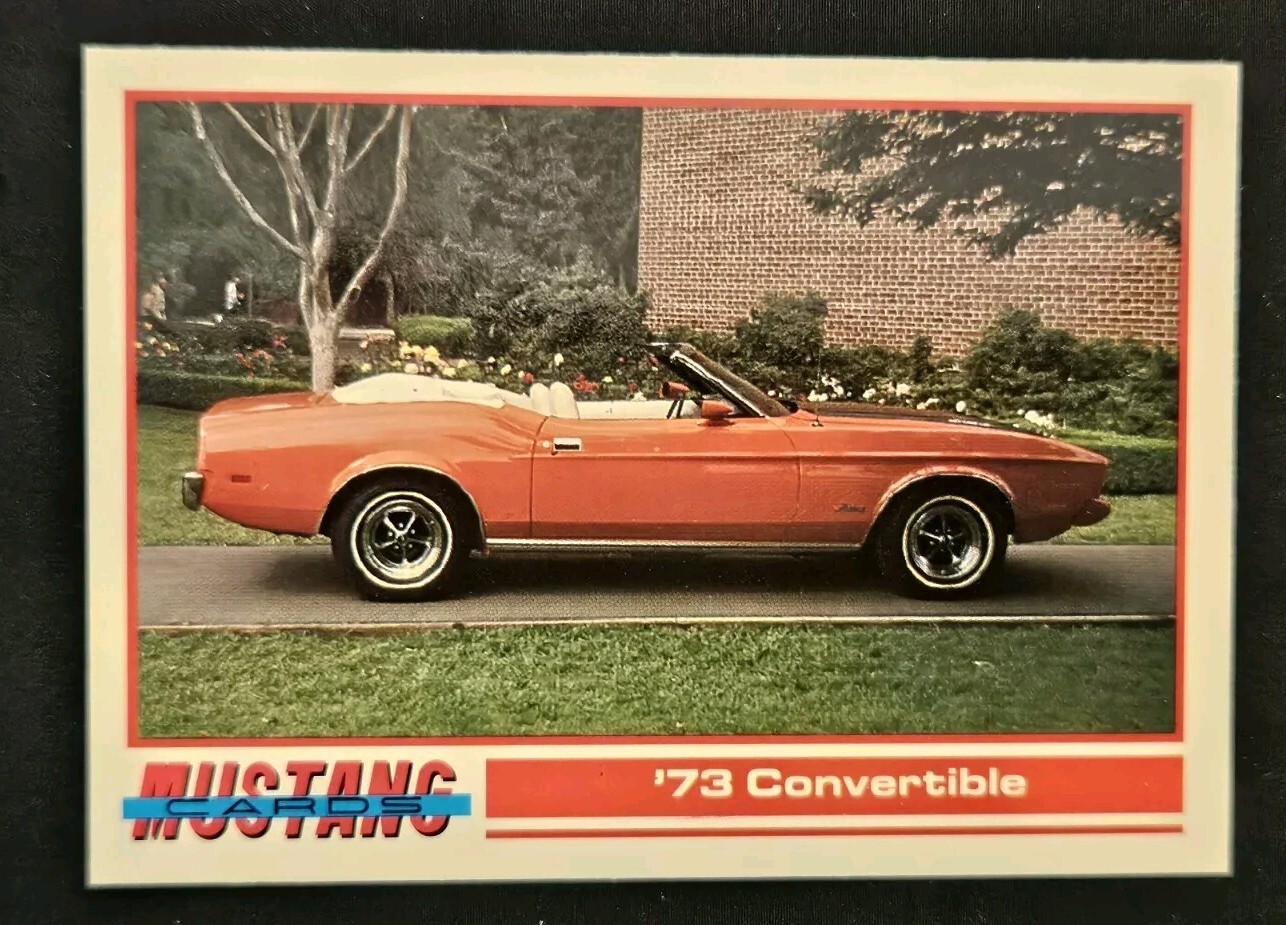 CARROLL SHELBY MUSTANG CARDS SERIES 1 - '73 CONVERTIBLE CARD #48 | eBay
