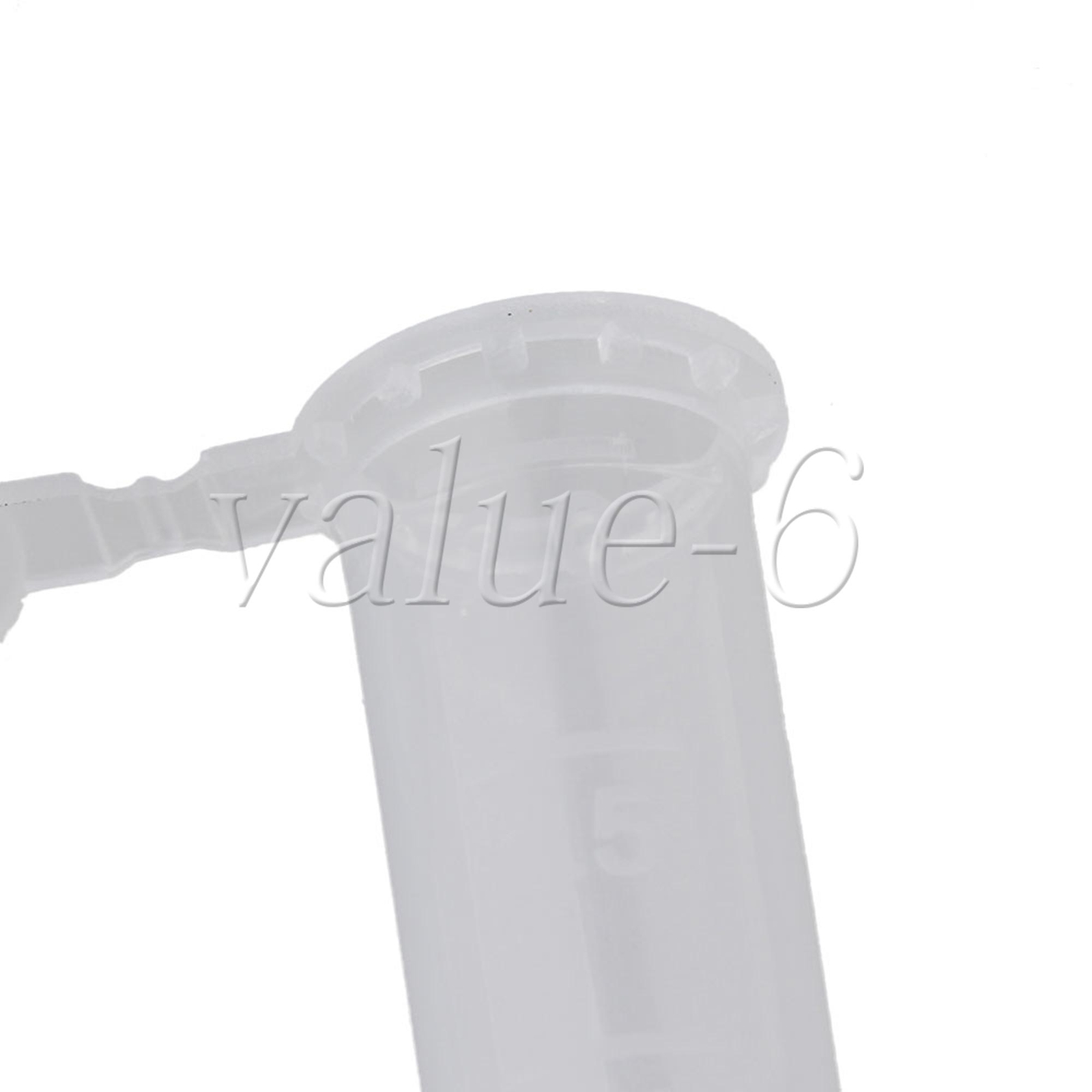 4cm Long Clear 2ml Plastic Tube Vials Sample Container for Laboratory ...
