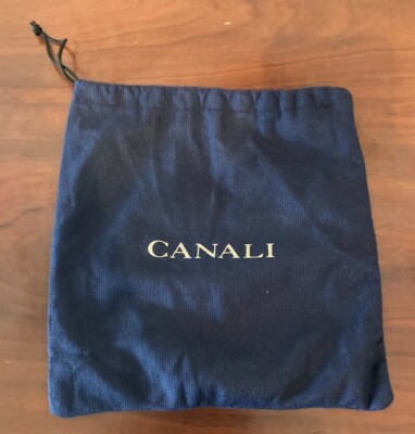 Canali Small Blue Draw String Gift Bag | eBay
