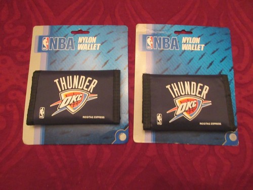 1 LOT OF 2 OKLAHOMA CITY THUNDER NBA TRI FOLD NYLON WALLETS | eBay