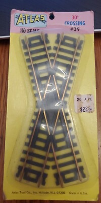 Atlas USA HO #39 30 Degree Crossing Brass Rails NIP NOS Sealed Vintage ...