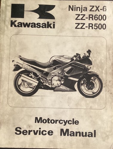 Kawasaki Genuine Workshop Manual 1990-1993 NINJA ZX6 ZZR600 ZZR500 ...