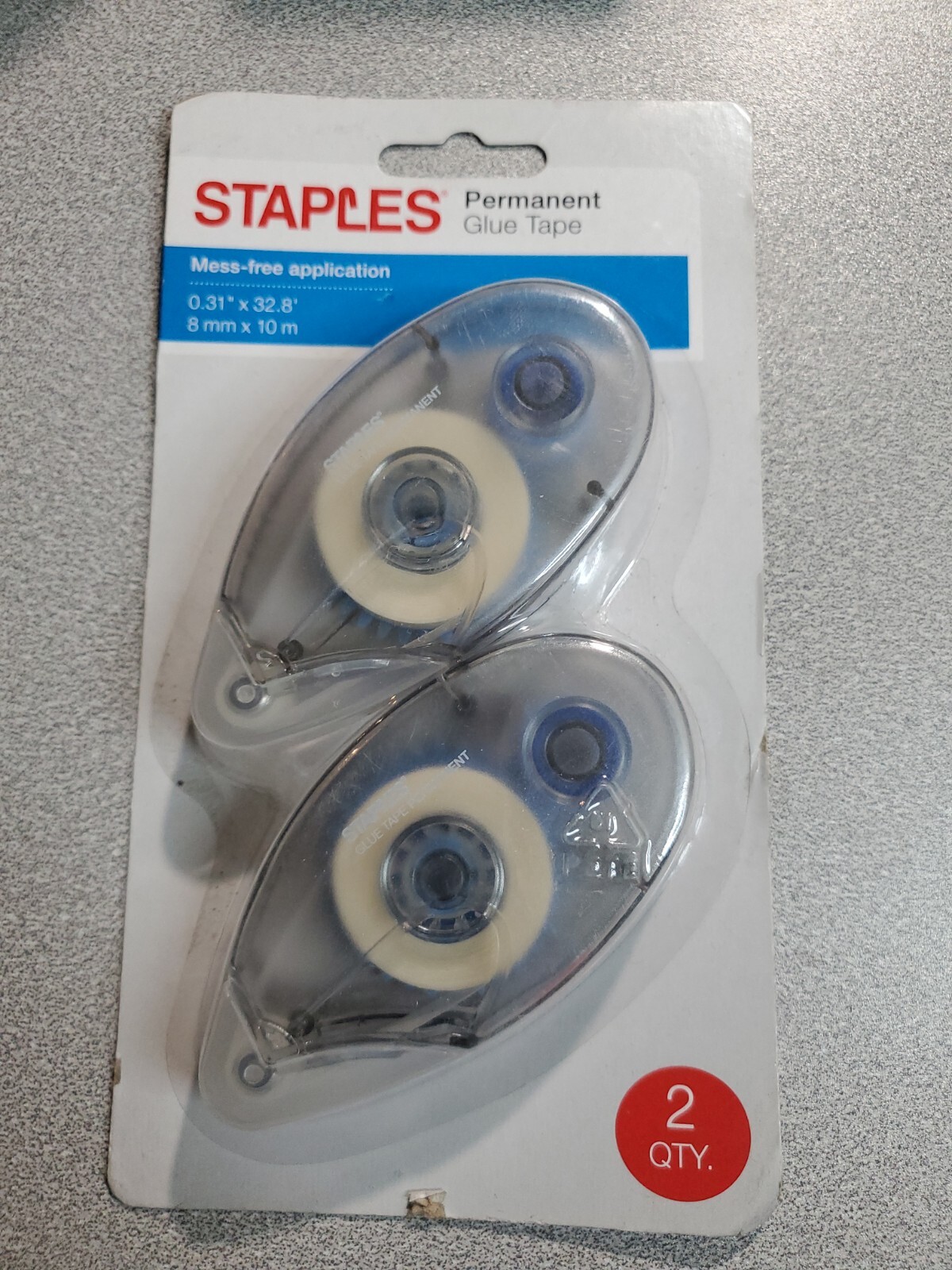 Staples Roll-On Adhesive 1/3" x 393" 2/Pack (52084) ST52084-CC | eBay