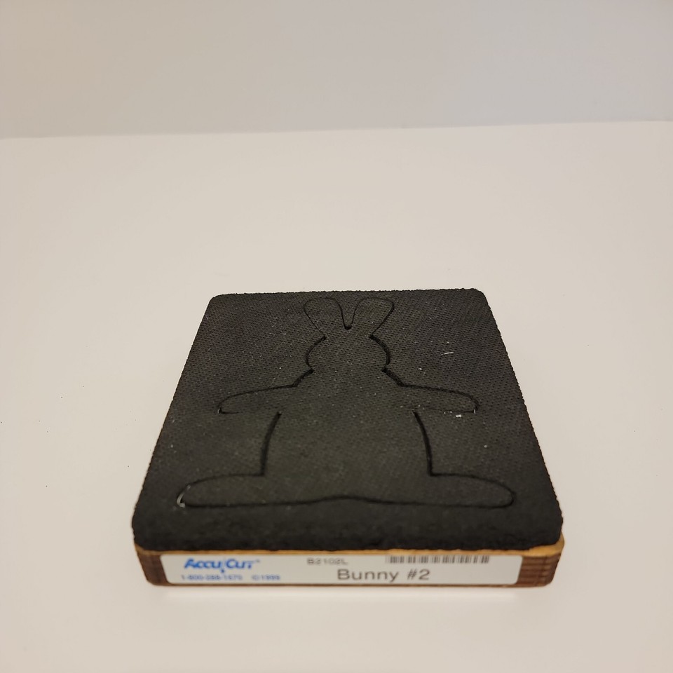 ACCUCUT Bunny #2 Wooden Die Cuts Ellison Scrapbooking Dies paper B2102L | eBay