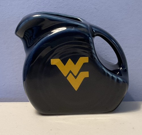 Fiesta WV Cobalt Blue Mini Disc Pitcher West Virginia University WVU ...