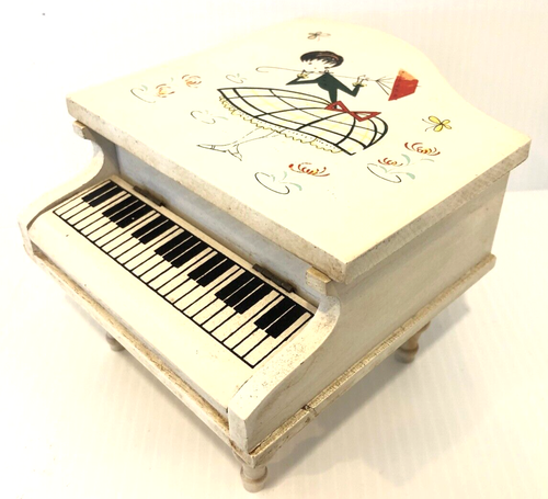 Vintage Oz Somewhere Over The Rainbow Piano Wind Up Music Box Styled By ...