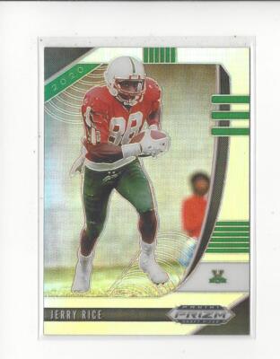 2020 Prizm Draft Picks Prizms Silver #51 Jerry Rice Mississippi Valley ...