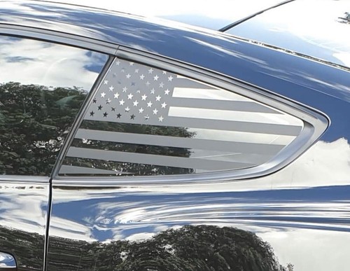 Mustang coupe '15-'22 side window (Vinyl Stickers) USA flag decals ...