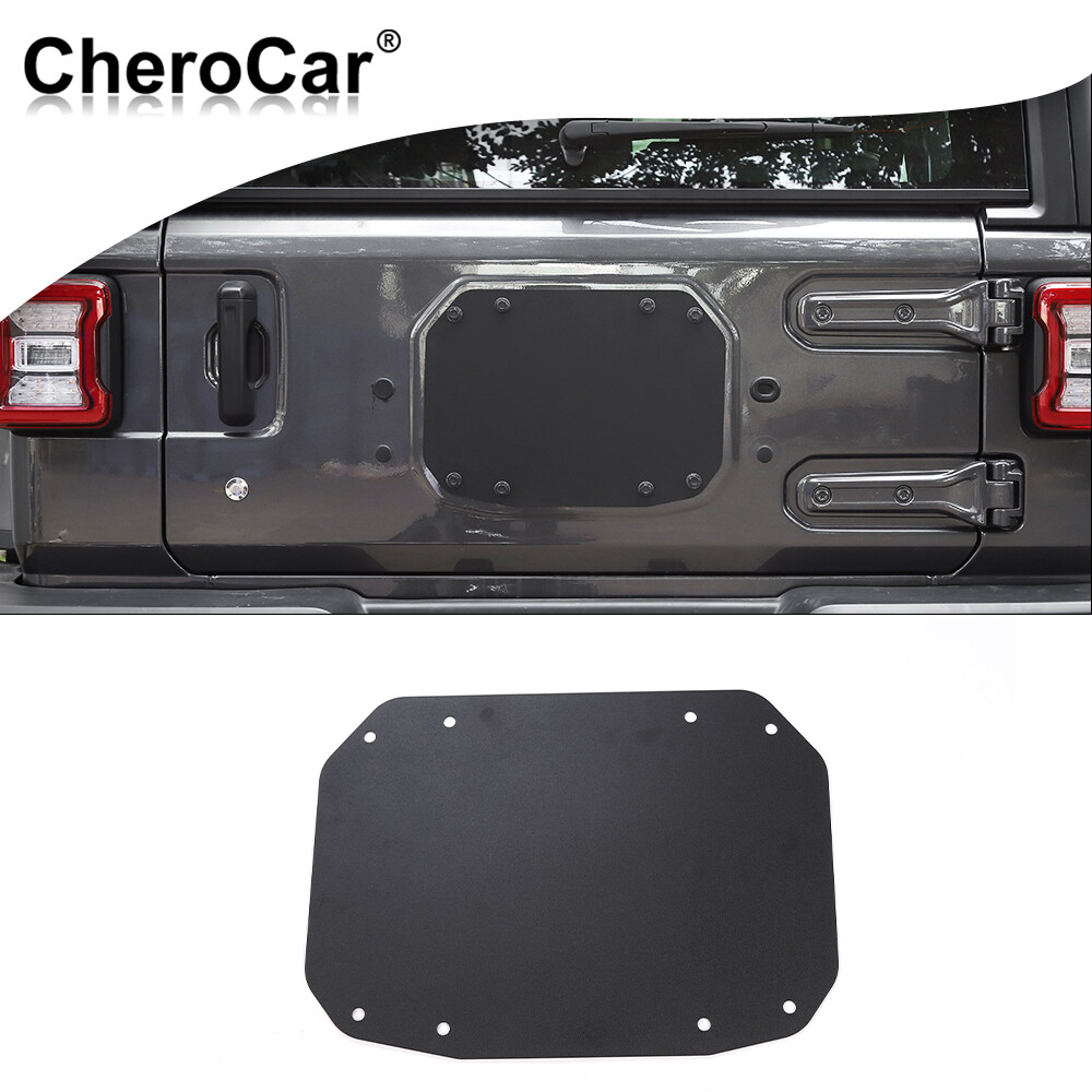 Aluminum Alloy Tailgate Vent-Plate Spare Tire Plate Trim for Jeep ...