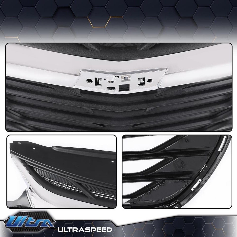 Front Upper Chrome Grille Assembly Fit For 2019 Chevrolet Cruze ...
