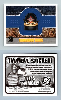 Knockout Ninja - Thumb Wrestling Federation 2008 Panini Thumble Sticker ...