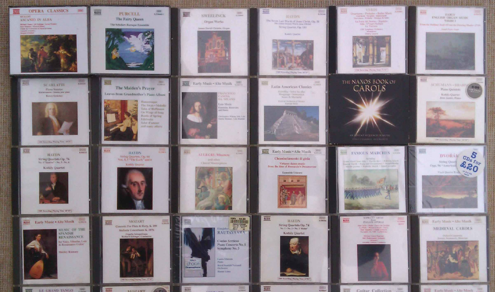 NAXOS - SELECTION OF CLASSICAL CD's by MOZART, BACH, HAYDN & OTHERS. | eBay