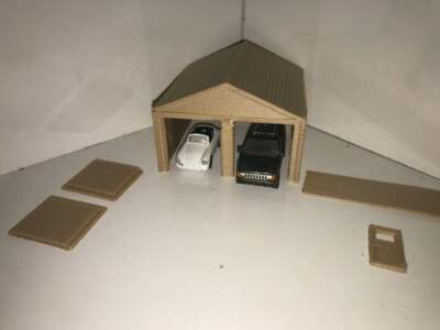 Ho 1/87 Scale Garage Kit for 2 cars | eBay
