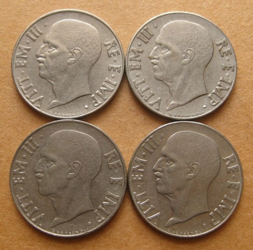 Italy 1940 1941 1942 1943 EF Condition 20 Centesimi - Circulated WWII ...