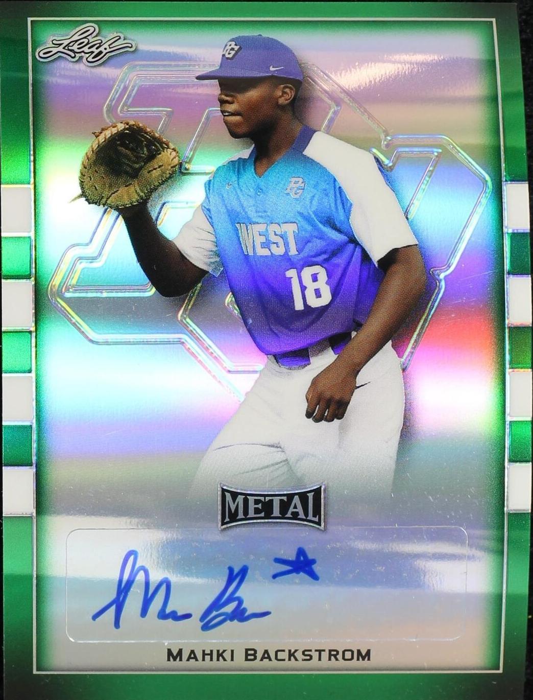 2018 Leaf Metal Perfect Game All-American Classic - Mahki Backstrom #BA ...