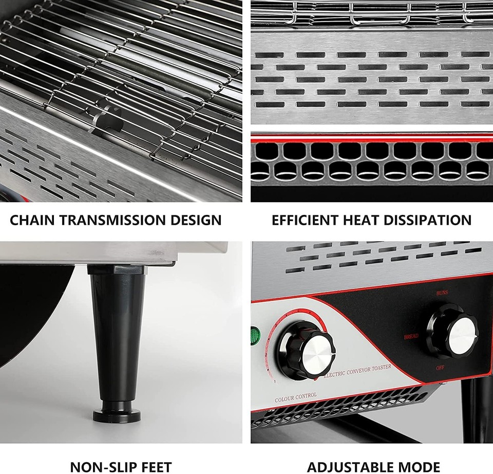 Commercial Conveyor Toaster Oven Buffet Restaurant Stainless Steel ...