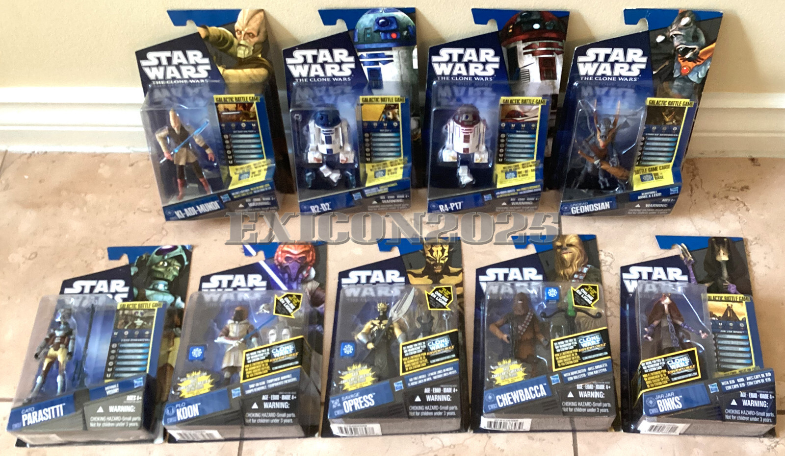 2012 Star Wars The Clone CW25 Ki-Adi CW37 Parasiti CW55 Opress CW65 ...