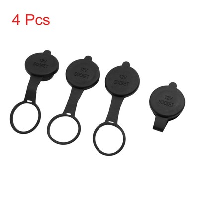 4pcs Cigarette Lighter Cover 12V Universal Waterproof Car Cigarette ...