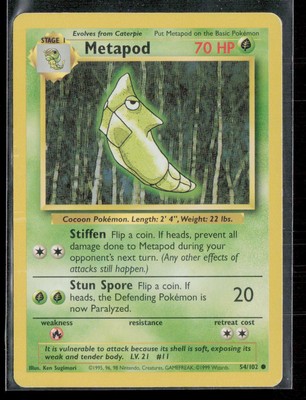 Base Set #054/102 Metapod | eBay