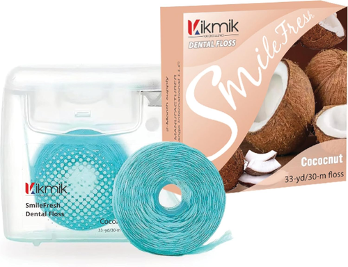 Woven Dental Floss - Coconut Floss Dental Floss, Shred Resistant, Extra ...