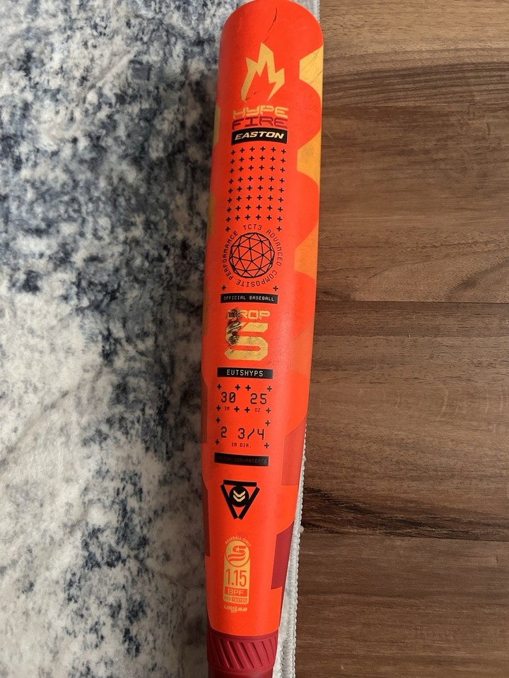 Easton Hype Fire 2025 USSSA Drop 5, 30/25 Barley Used 50 Swings On Bat ...
