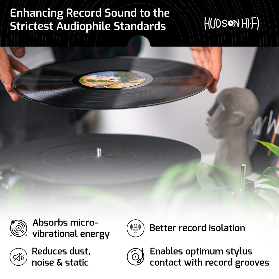 Premium Silicone Turntable Mat – 12" Anti-Static Slipmat for Enhanced ...