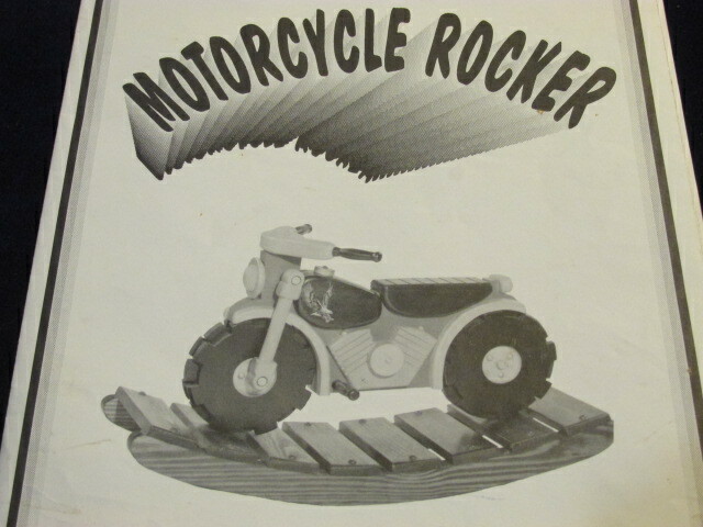 ROCKING HORSE is a ROCKER MOTORCYCLE Woodworking Pattern Blueprint Plan ...