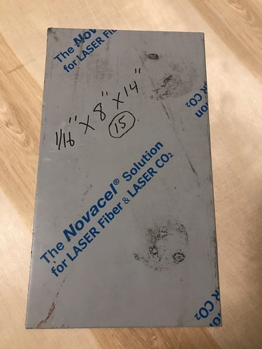 NOVACEL SOLUTION STAINLESS STEEL (4) SHEETS 16 GA. 8" X 14" PLASTIC ONE ...