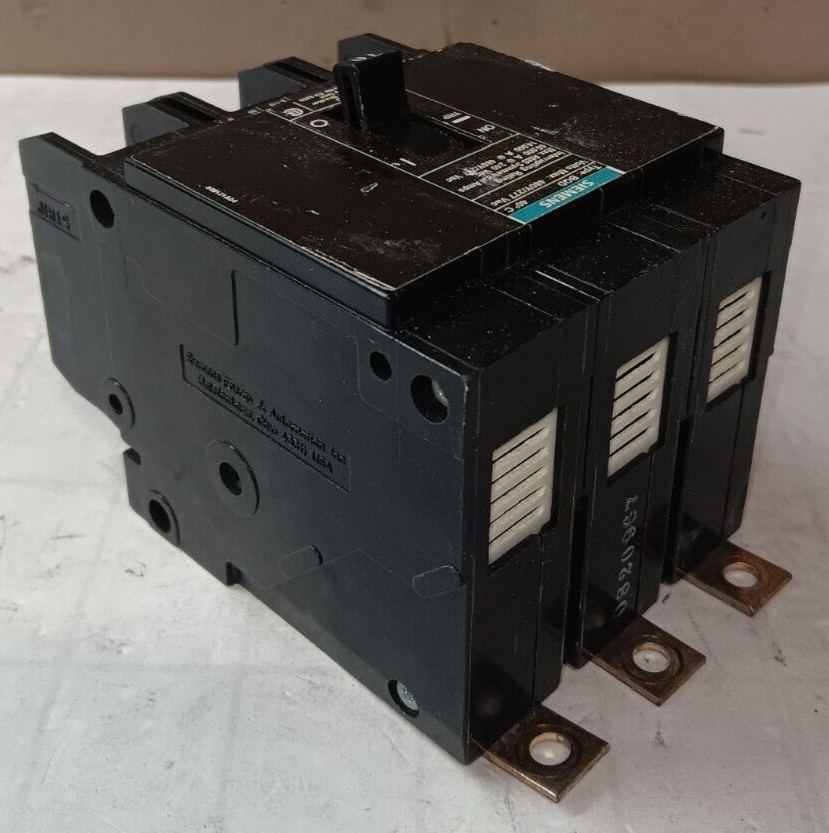 SIEMENS BQD370 70 AMP BOLT-ON CIRCUIT BREAKER 3 POLE 480/277 VAC 65 kA ...