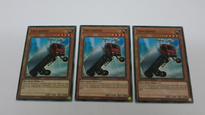 3x TRUCKROID MONSTER 1ST EDITION SGX2-ENB11 COMMON YUGIOH NM / UNPLAYED ...