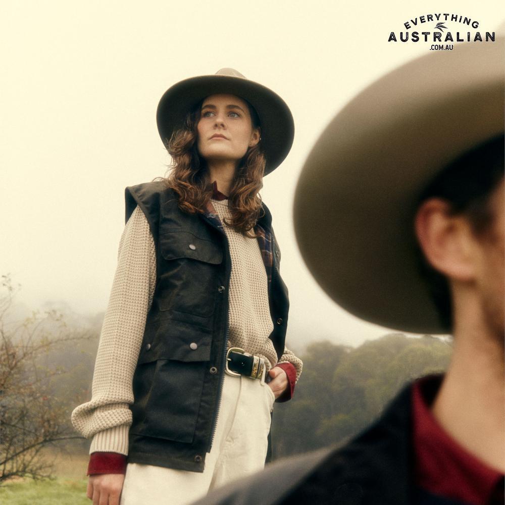 Genuine Australian Bushwear Oilskin Vest Brown | eBay