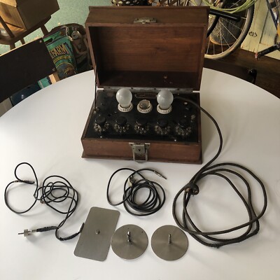 RARE 1920s VTG ANTIQUE Electroshock ELECTRIC SHOCK THERAPY MACHINE BIG ...