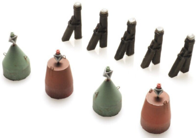 Artitec 10404 Moorings and Buoys Waterline HO/OO 1:87 Scale Resin Kit ...