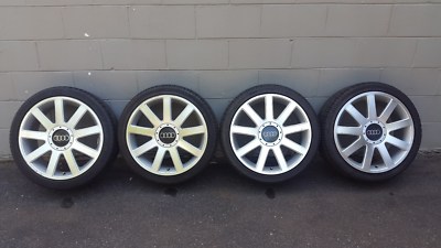 AUDI 18" INCH ALLOY WHEELS & TYRES A4 B5 B6 A6 A8 VW RS4 225/40/18 RIMS ...