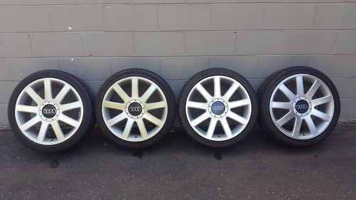 AUDI 18" INCH ALLOY WHEELS & TYRES A4 B5 B6 A6 A8 VW RS4 225/40/18 RIMS ...