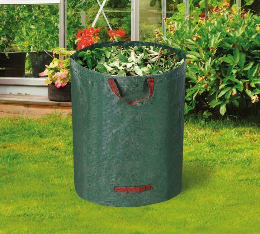 2x272/500L Heavy Duty Waterproof Large Garden Waste Bags Reusable ...