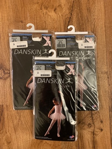 Lot of 3 Pairs Danskin Footed Tights Children Sizes Various Colors | eBay