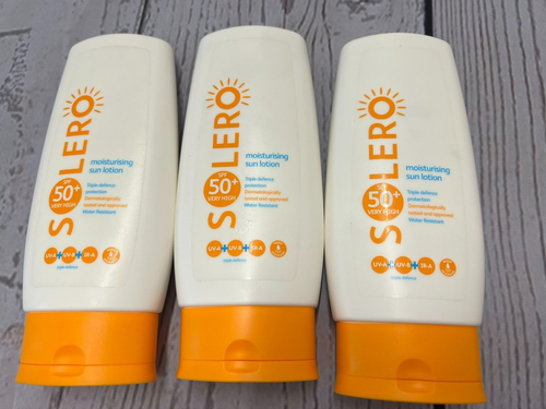 3x 200ml Solprotect Solero moisturising sun lotion +50 SPF | eBay