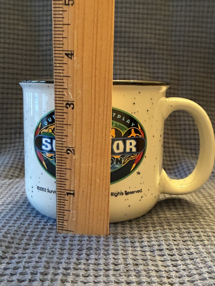 Survivor Season 6, THE AMAZON Campfire Coffee Mug. CBS TV Series. 2003 ...
