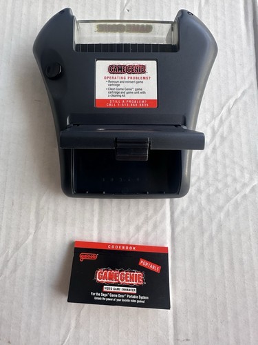 Game Genie for Sega Game Gear + CODE BOOK Codemasters Cheat Code ...