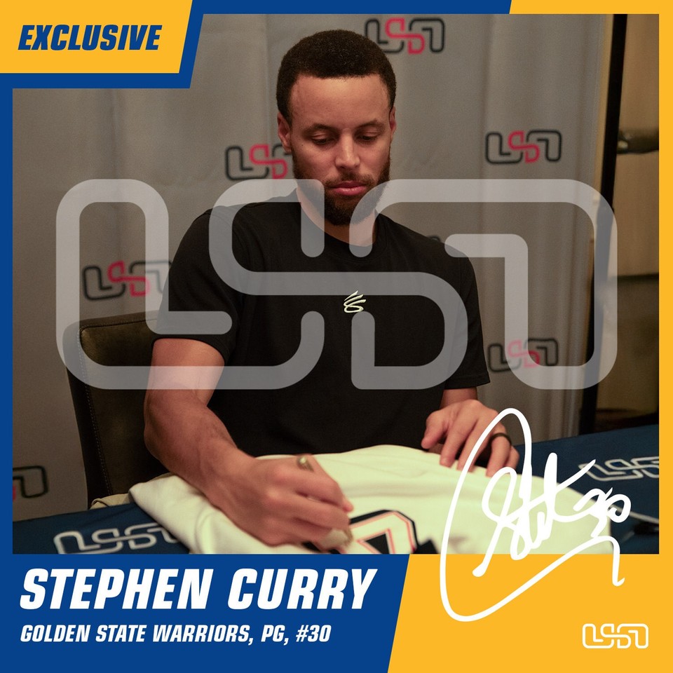 Stephen Curry Signed Auto Orrett's x Volcy Strachan 30/LE Trading Card ...