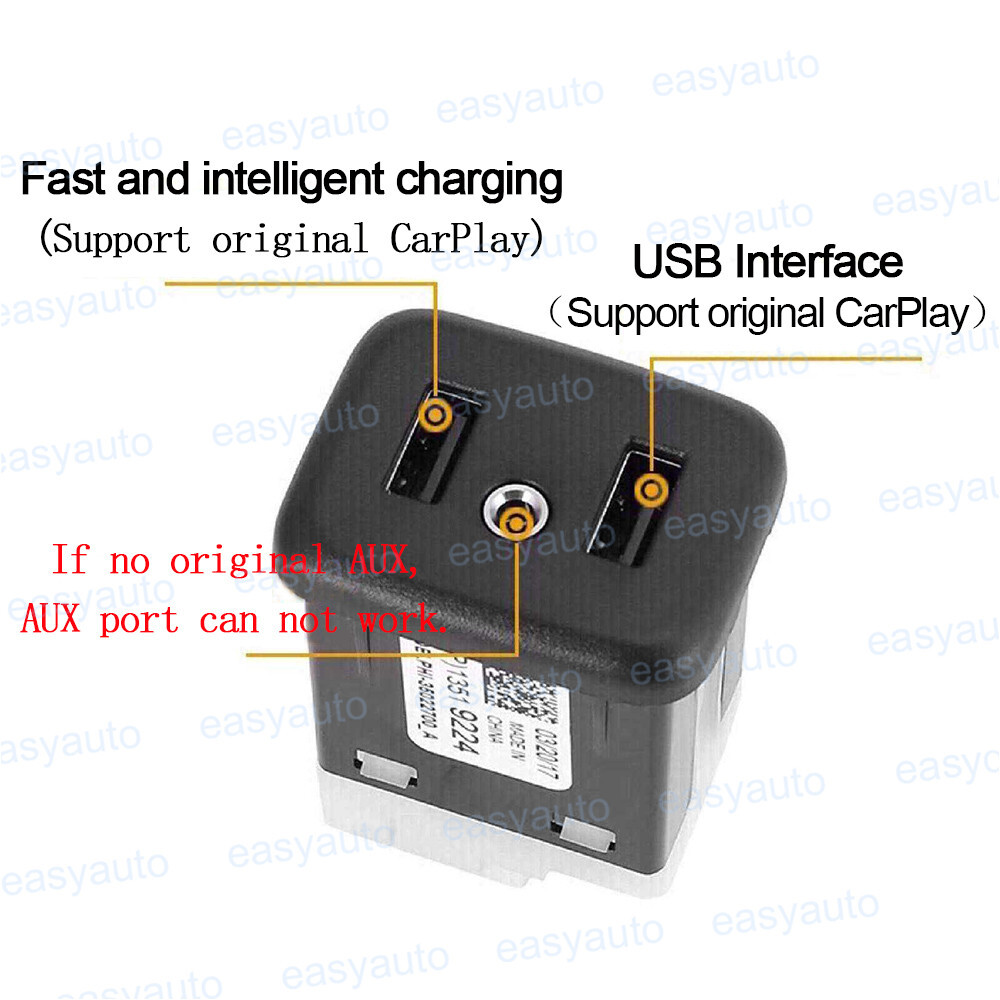 13519224 Genuine GM Chevrolet Dual USB Port Interface Module AUX Jack ...