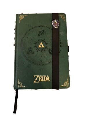 Legend of Zelda Green Hardcover Writing Journal Notebook Licensed ...