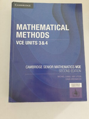 Cambridge VCE Mathematical Methods Units 3 and 4 (Second Edition ...