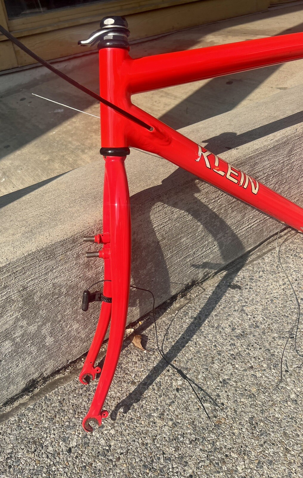 Late 80s early 90s medium KLEIN Pinnacle MTB frame 17" vintage aluminum ...